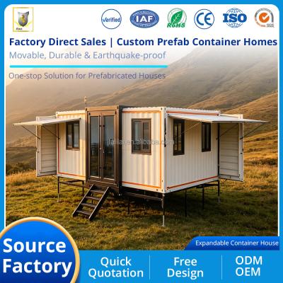 China 20ft 30ft 40ft Modern Expandable Steel Folding Container House Prefabricated 2 3 4 Bedroom Villa for Commercial Container House for sale