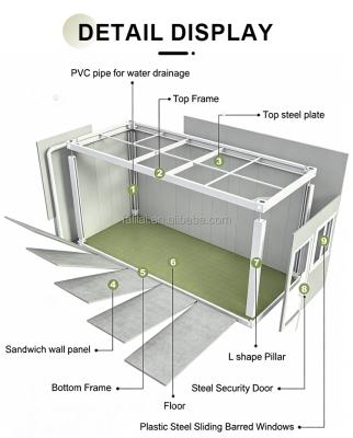 China Low Price High Quality China Factory Modular Home Quick Assemble House Detachable Container House Flat Pack Container House for sale