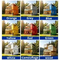 China 20&40ft Source Factory Quick Assembly Flat Pack Container Villa Stackable Building Multi-Color Optional Glamping Resort Cabin for sale