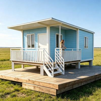 China 20ft Flat Pack Container House Custom Wall Thickness Sandwich Panel Prefabricated Modular Office Dorm Homestay Tiny Cabin for sale