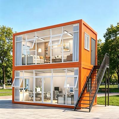 China 20ft&40ft Flat Pack Container Home Custom Doors Windows Fast Assembly Outdoor Modular Building Office Homestay Shop Hotel Steel for sale