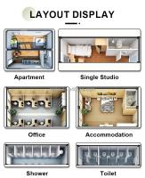 China Stackable Double Storey Luxury Modular Mobile Cabin Flat Pack Detachable Container Home Prefab Tiny House Office Workshop Hotel for sale