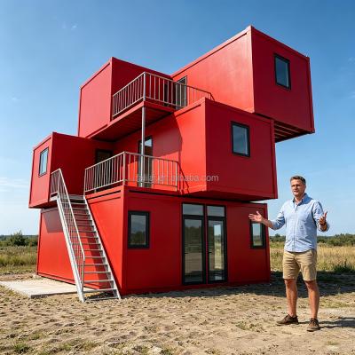 China ODM OEM Standard Luxury Modular Mobile Cabin Detachable Flat Pack Container Prefab Tiny House for Workshop Office Retail Store for sale