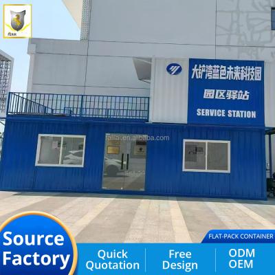 China 20ft 40ft Mobile Luxury Modular Prefab Office Station Prefabricated Conteneur Workshop Flexible Detachable Container Home for sale
