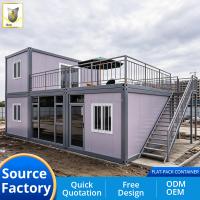 China Rapid Assembly 20ft Modular Container Home Fast Install Prefab Office Portable Tiny Homes Dormitory Temporary Construction Camp for sale
