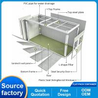 China Rapid Assembly 20ft Modular Container Home Fast Install Prefab Office Portable Tiny Homes Dormitory Temporary Construction Camp for sale