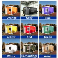 China Rapid Assembly 20ft Modular Container Home Fast Install Prefab Office Portable Tiny Homes Dormitory Temporary Construction Camp for sale