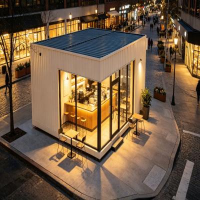 China Creative Internet Celebrity Night Market Container Pedestrian Street Snack Cafe Restaurant Shop Multi-color Packing Box House for sale