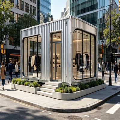 China Custom Layout Outdoor Commercial Modular Prefab Shipping Container Kitchen for Casual Food Business Project Solution for sale