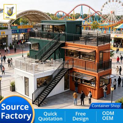 China Custom Flat Pack Container Shop Modular Prefab Shop Flat Pack Prefab Kiosk Store Modular Pop up Retail Kiosk Mobile for sale