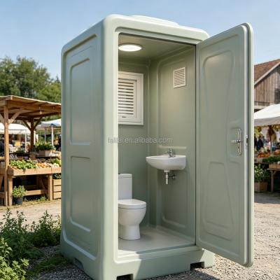 China Cheap China Factory Wholesale Modern Prefab Mobile Portable Toilet with Eco-Friendly Plastic Design for Park Use for sale