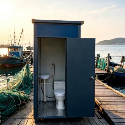 China China Factory Prefabricated Toilet Wc Sanitary Cabins Modular Prefab Public Outdoor Mobile Toilet Portable House Toilet for sale