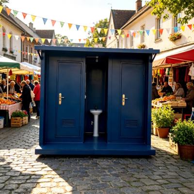 China Restroom with Pull Out Holding Tank Sandwich Panel Outdoor Portable Toilet Cost Effective Porta Potty for Camping Farm for sale