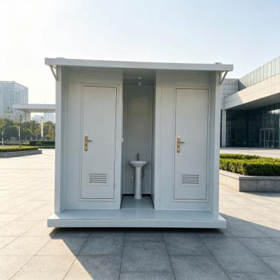 China Factory Prefab Mobile Toilets Outdoor Portable Showers Durable Container House Sanitary Units Easy Install for Construction for sale