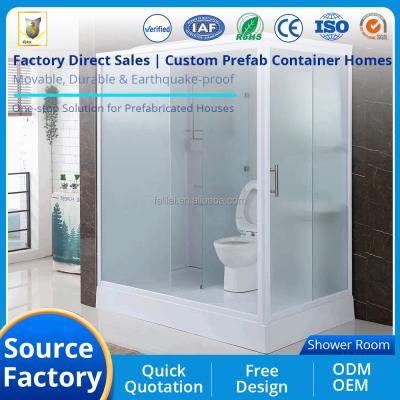 China Hot Sale Prefab Portable Shower Stall Modular Bathroom Pod Shower Enclosure Customizable Tempered Glass Shower Room Cabin for sale