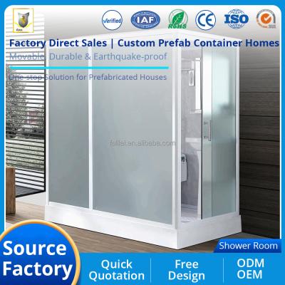 China Fast Installation Bathroom Integrated Bathroom Pod Prefabricated Bathroom Pod All in One Shower Room With Toilet and Shower Set for sale