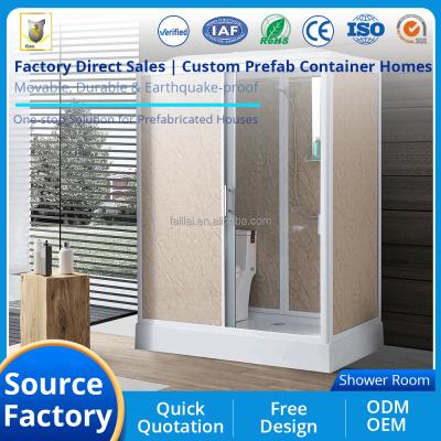 China High Quality Prefab Bathroom Integrated Modular Bathroom Set Modern Design All in One Shower Pod One Piece Waterproof Bathroom for sale