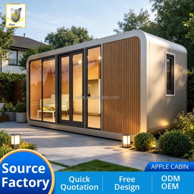 China Luxury 20ft 40ft Modular Shipping Container House Prefab Container Office Portable Apple Cabin Movable Homestay with Bathroom for sale