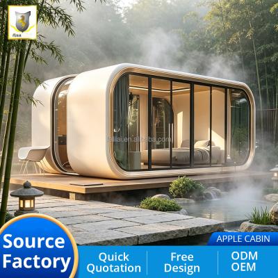China Price Low Mobile Shipping Aluminum Container Home Prefab 20/40 Foot Apple Cabin Sleeping Container House for Glamping Hotel for sale