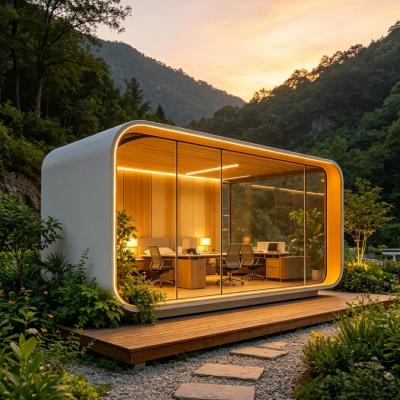 China Professional Custom Luxury Grand Glamping Movable Apple Cabin Prefab Office Container House Low Cost 20/40ft Modular Tiny Homes for sale