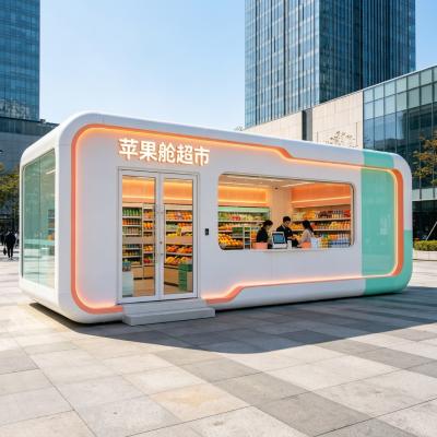 China High Quality Wholesale 20ft 30ft 40ft Apple Cabin House Mobile Container Shop Capsule Prefab Apple Cabin Container Home for Sale for sale