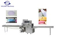 China 90mm Horizontal Pillow Packaging Machine For Biscuit Bread Candy Vegetables for sale