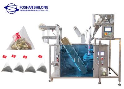 China Stand Up Shilong Nylon Triangle Tea Bag Packing Machine PLC Control for sale