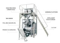 China Full Automatic Granule Packing Machine For Sugar Seeds Rice Beans for sale