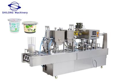 China OEM de etiquetado de Curd Cup Automatic Bottle Filling y de aislamiento 9KW 380V de la máquina que capsula en venta
