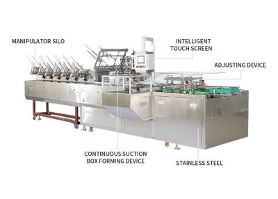 China Cosmetic Soap Horizontal Cartoning Packaging Machine Filling Equipment 1.2T 50box/ Min for sale