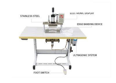 중국 기계 N95 가장자리 용접을 만드는 튼튼한 초음파 귀 반복 반 자동 가면 판매용