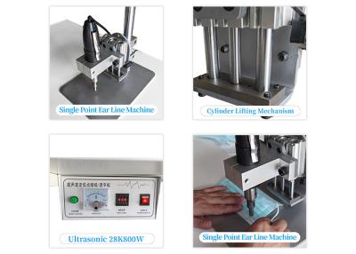 중국 초음파 외과 반 자동적인 Earloop 용접 기계 세륨 40pcs/분 판매용