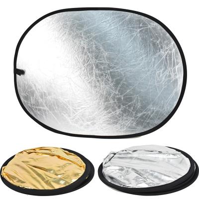 Cina Argento pieghevole portatile dell'oro del riflettore 90x120cm di fotografia per lo studio della foto in vendita