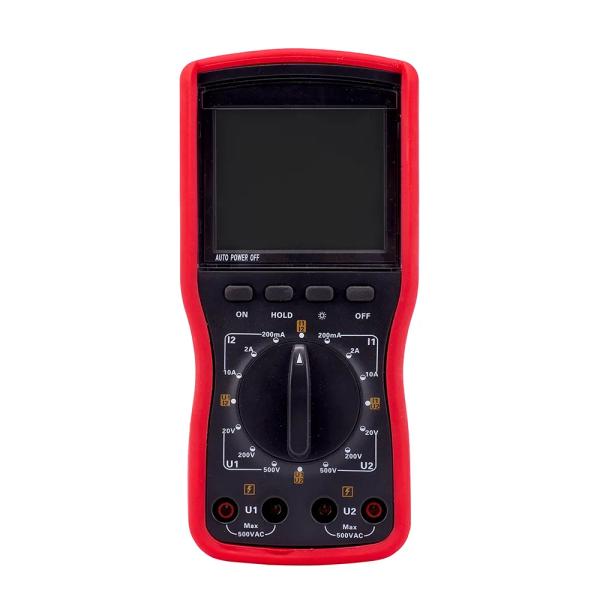 Quality Dual Clamp Digital Phase Volt-Ampere Meter with 500V/10A Measurement Range, LCD Display and Auto Power Off for sale