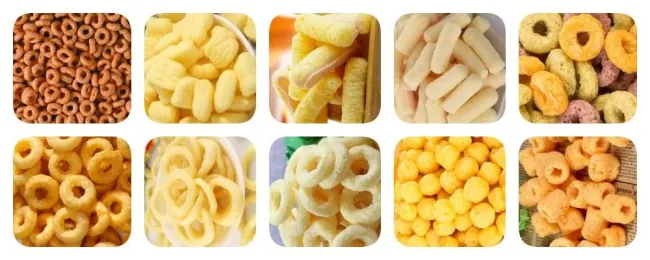 Small Snack Food Extruder Puffing Machine Rice Corn Puff Making Machines Automatic