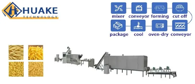 Automatic Industrial Food Machinery Italy Pasta Noodle Processing Macaroni Making Machine