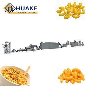 Quality 200-300 Kg/H Pallet Food Snack Extruder Processing Line Industrial Corn Puffs Cheese Ball Corn Snacks Making Machine for sale