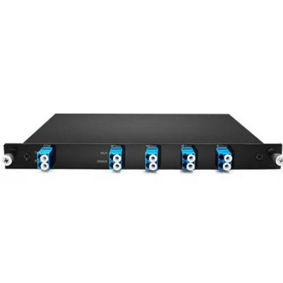 China Optical Efficient 4 Channels 1RU Rack Mount Duplex Dual Fiber CWDM Mux and Demux for Data Transmission for sale