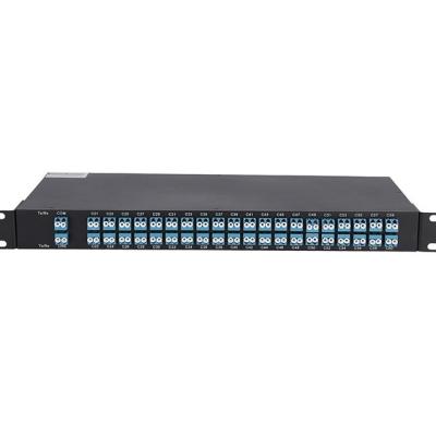 Cina 1U 19inch Rack Dual Fiber 40CH C21-C60 DWDM MUX DEMUX con 1310nm e monitor port LC/UPC in vendita