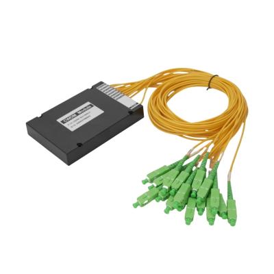 China 16CH CWDM Mux Demux Module with Monitor and Expandable Design Low Insertion Loss  LC UPC Single Fiber ABS box for High Density Network Solutions for sale