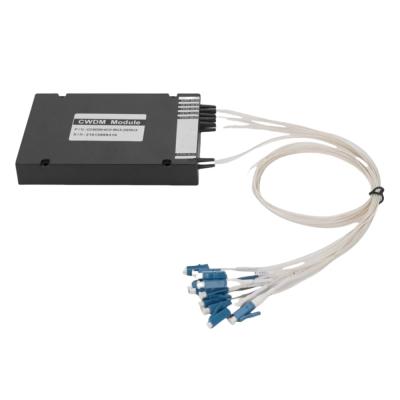 China Dual Fiber 4 Channels CWDM Mux Demux 1470 To 1530nm For Fiber Optic Solutions In Metro Access 5G Fronthaul And Data Centers for sale