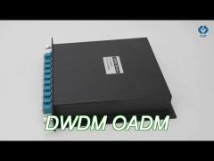 1u 8ch dwdm mux/demux with monitor port dual fiber lc lgx rack solution