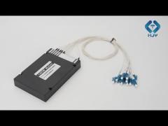 6CH CWDM Modules 1271-1371nm Mux/Demux Singel Fiber Low Insertion Loss High Isolation And Directivity Accept Customization