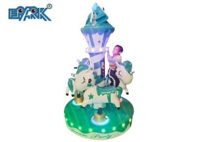 China 200W Kiddy Ride Machine  Ice Cream Carousel Playground Equipment For Three People for sale