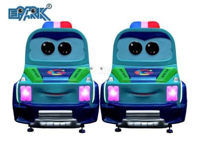 China Fiber Glass coin Operated Amusement Rides Big G A Police Cartoon Car for sale