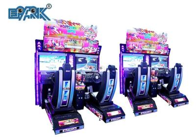 Cina I doppi giocatori superano la corsa della macchina di videogioco di guida del simulatore con i sedili rossi in vendita