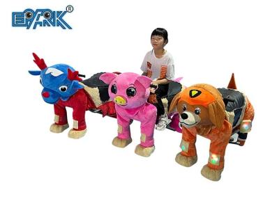 Cina animale a pile della peluche di giro della macchina di giro del bimbo 50W sulle ruote in vendita
