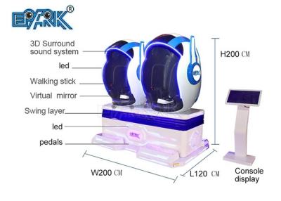 China 9D Vr Platform With 2 Seats Fiberglass 9d Vr Experience Chair Vr Seismic Platform for sale