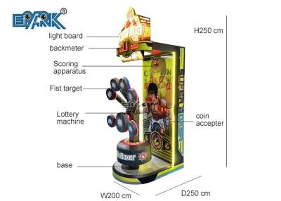 China Kung Fu Boxer Spuer Boxer-Sportenmuntstuk In werking gestelde Stempel die Arcade Amusement Game in dozen doen Te koop