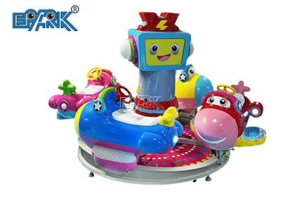 China Fun Flight Kiddy Ride Machine Coin Operated Mini Carousel 4 Person Swing Ride for sale